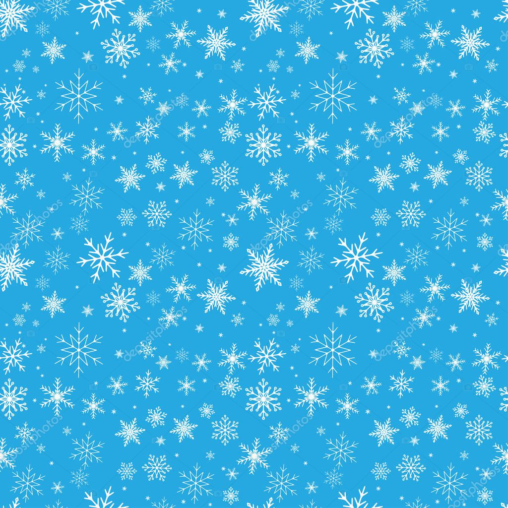 Patr n blanco sin costuras de copos de nieve. Fondo transparente. Patr n de muestra se incluye ...