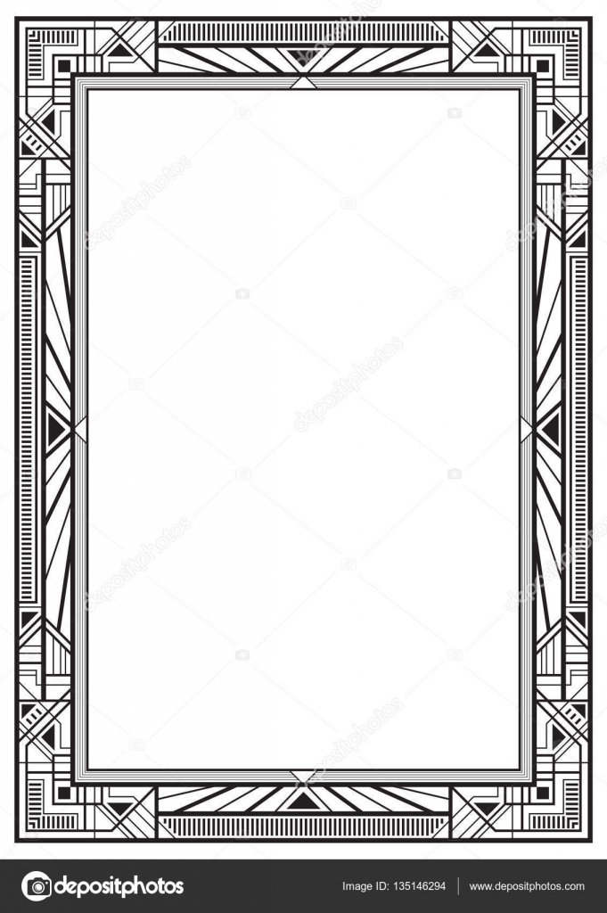 1920s Art Deco Border