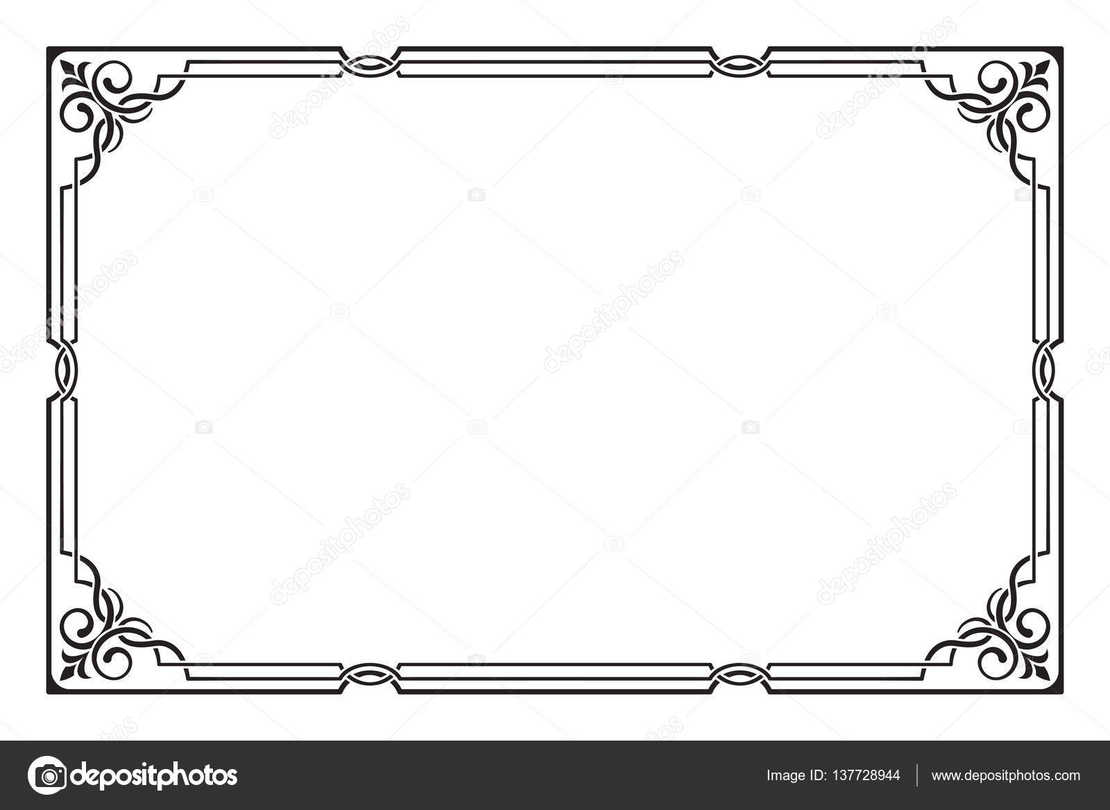 Ornate Rectangle Frame