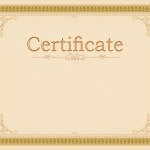Vintage certificate with gold, luxury, ornamental frames Stock Vector ...
