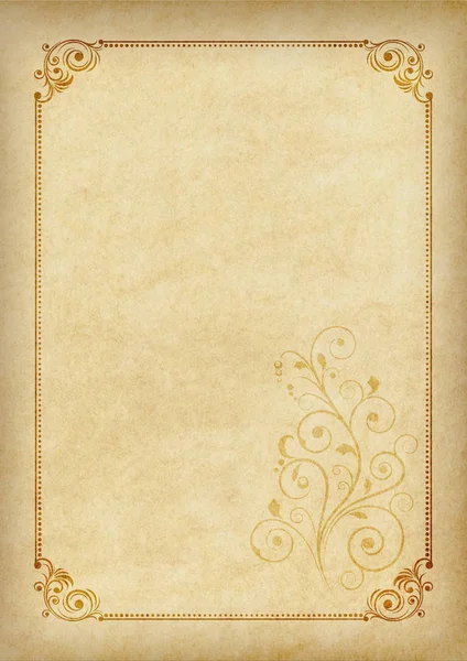 Template, background with a framework and decorative element on piece ...