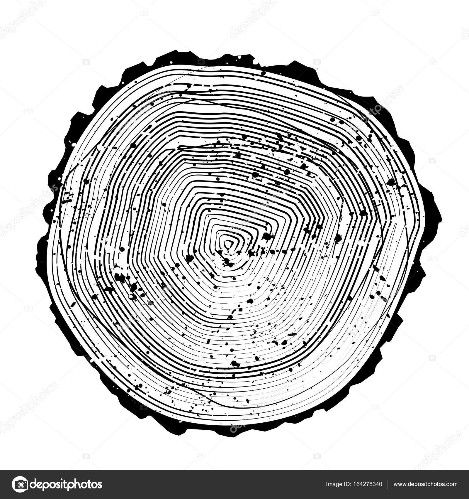 Tree Trunk Vector Black
