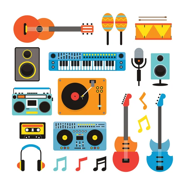 Music Instruments Silhouette Objects Set Stock Vector Image by ... Music Instruments Silhouette Objects Set Stock Vector Image by ...