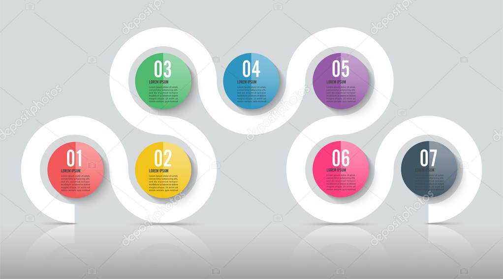 Infografías paso a paso. Elemento abstracto universal de gráfico ...