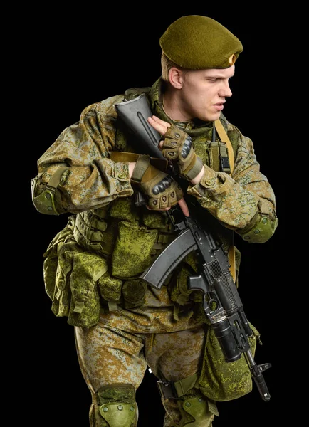 Male Russian Mechanized Infantry Uniform Isolated Clipping Path White ...