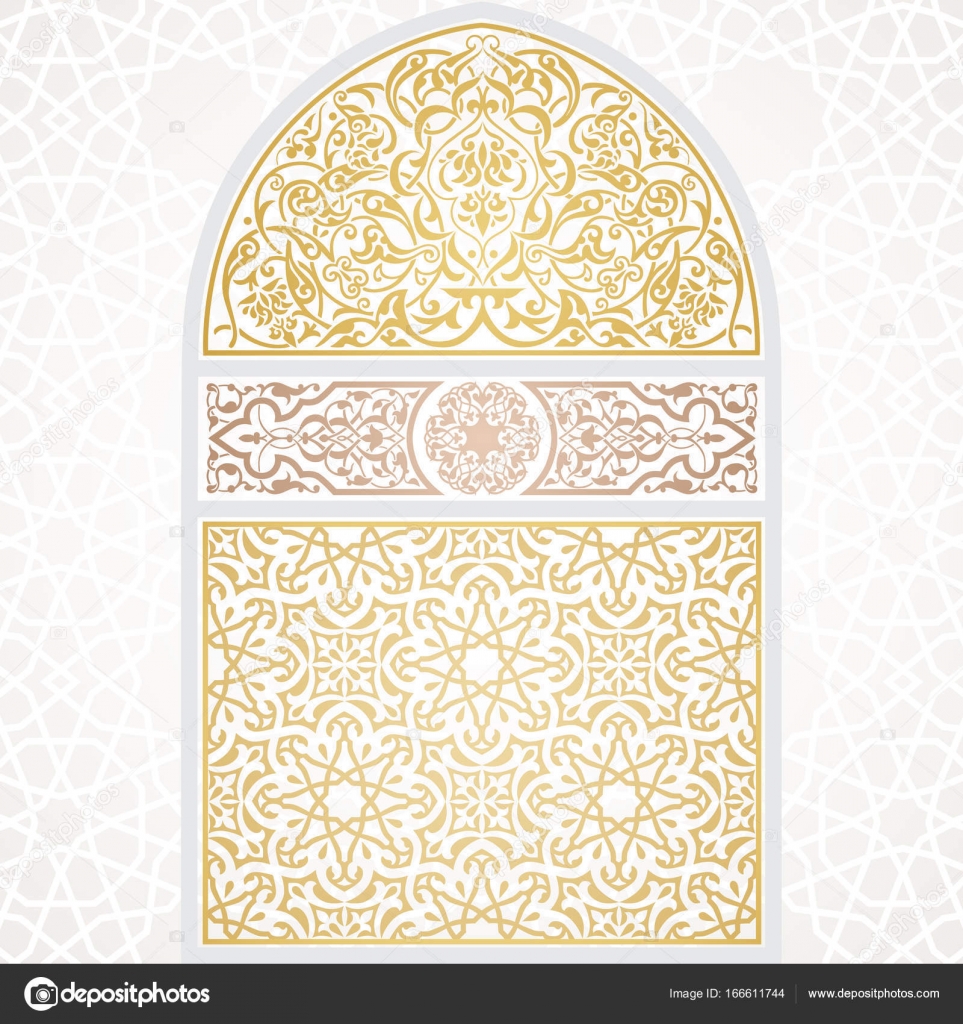 Arabic golden window Stock Vector Image by ©ataly123 #166611744