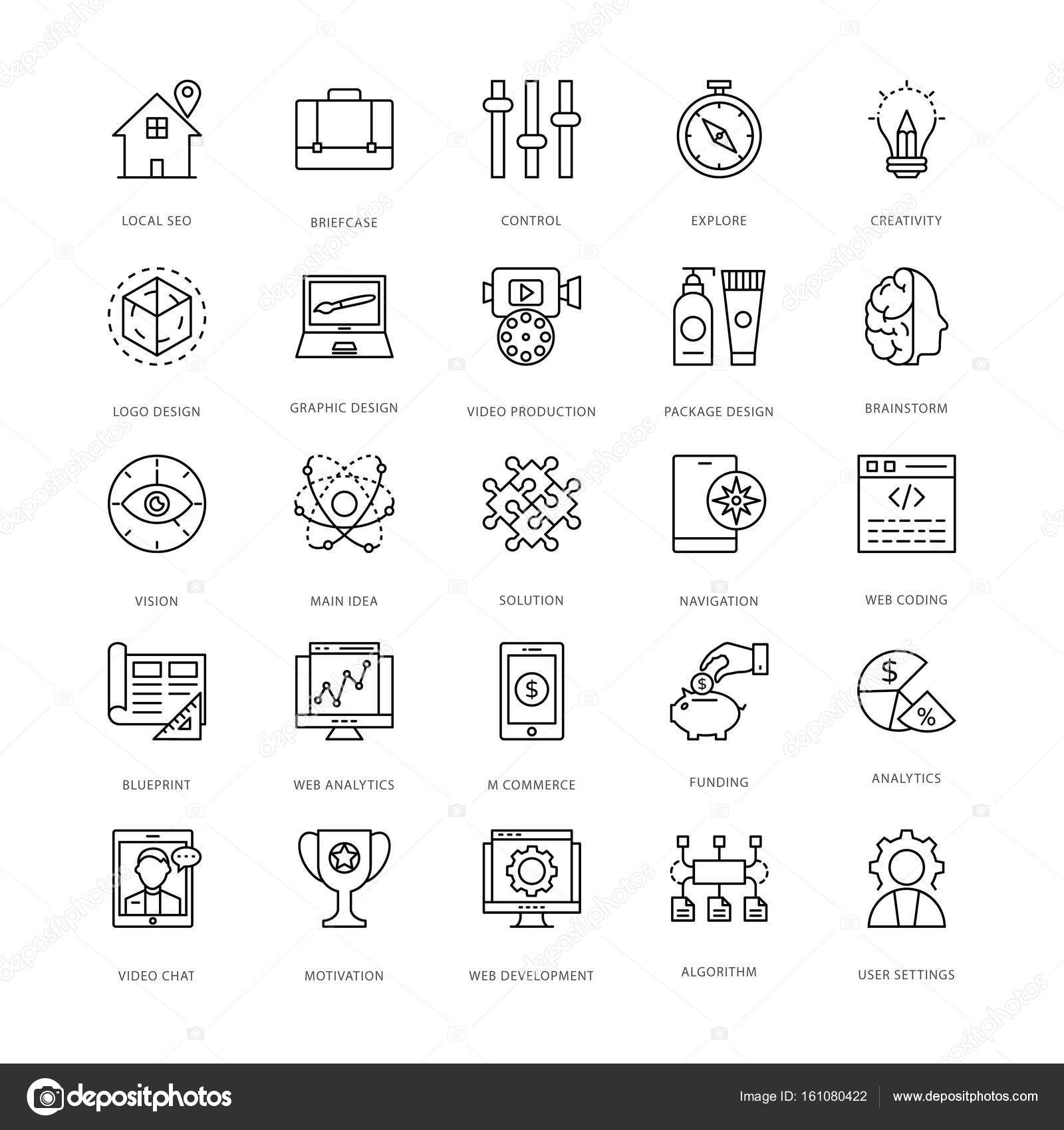 Web Design and Development Vector Icons 10 Stock Vector by ...