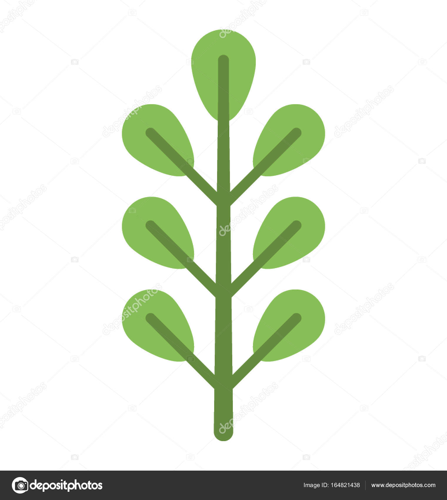 Deciduous Tree Vector Icon Stock Vector by ©creativestall 164821438