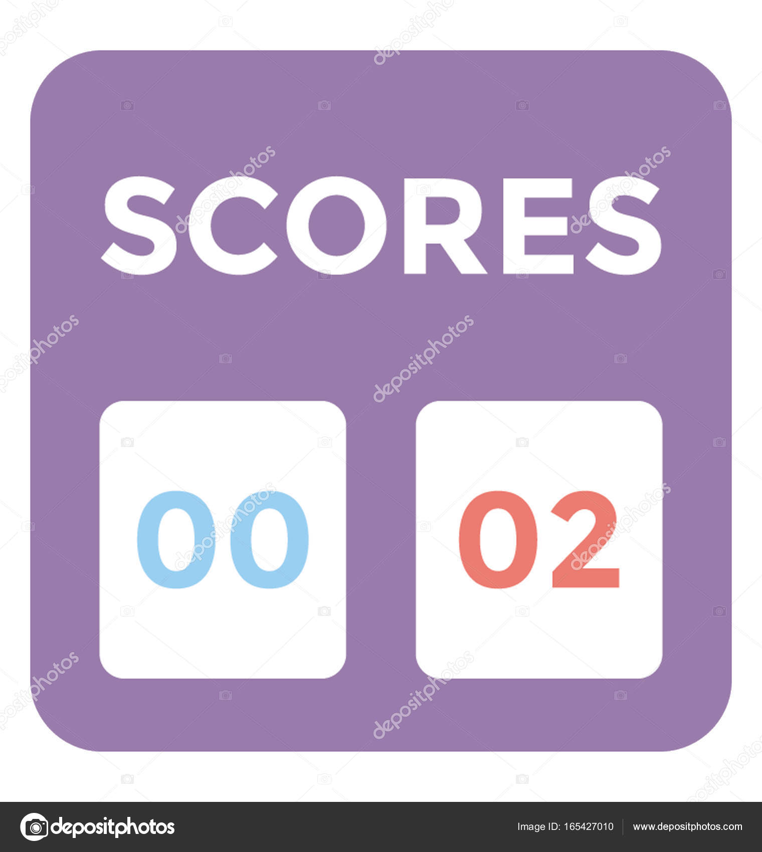 Scores Vector Icon — Stock Vector © creativestall #165427010