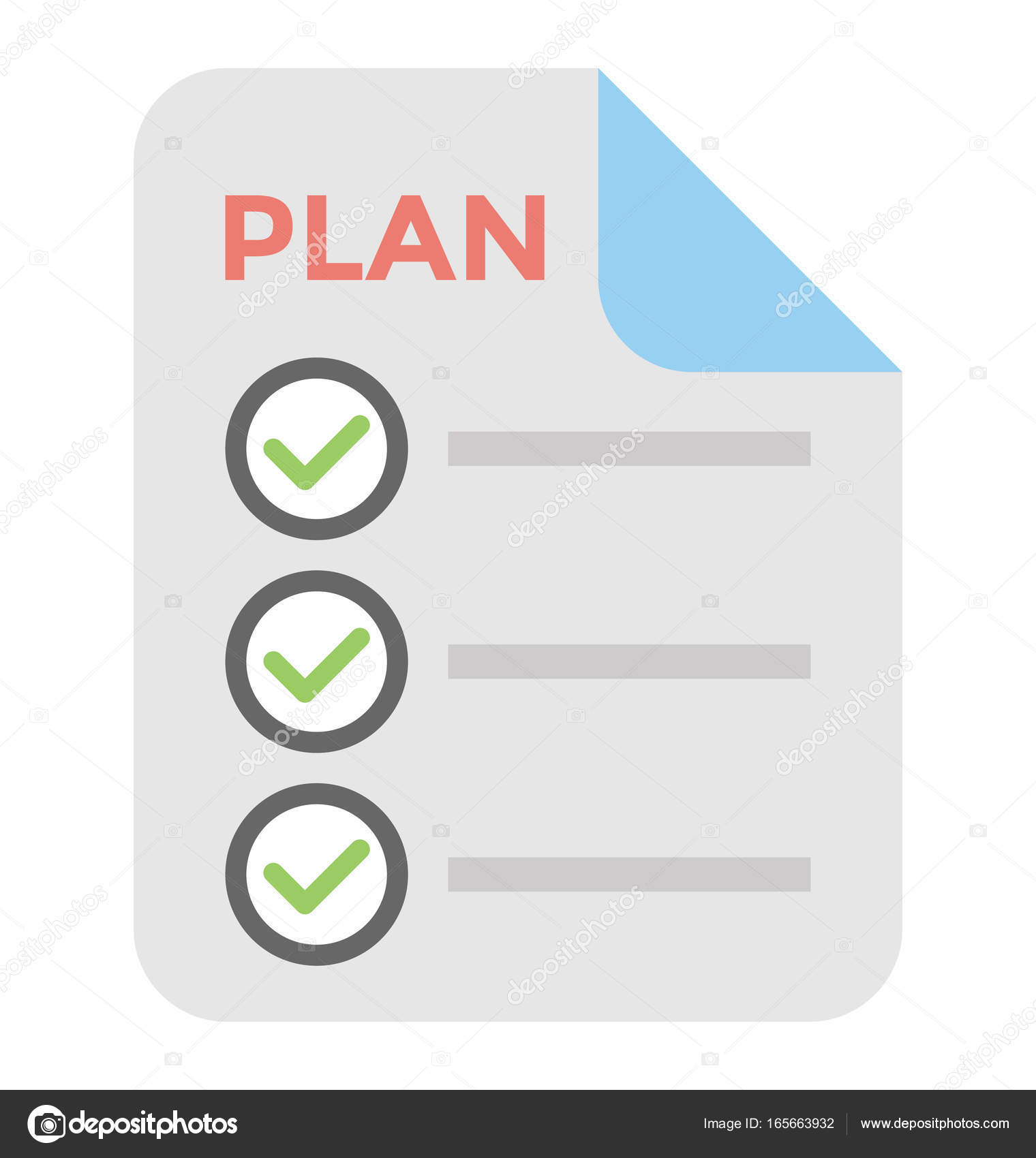 Plan Vector Icon — Stock Vector © creativestall #165663932