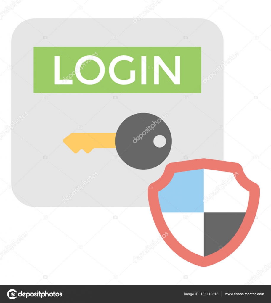 Login Vector Icon Stock Vector by ©creativestall 165710518