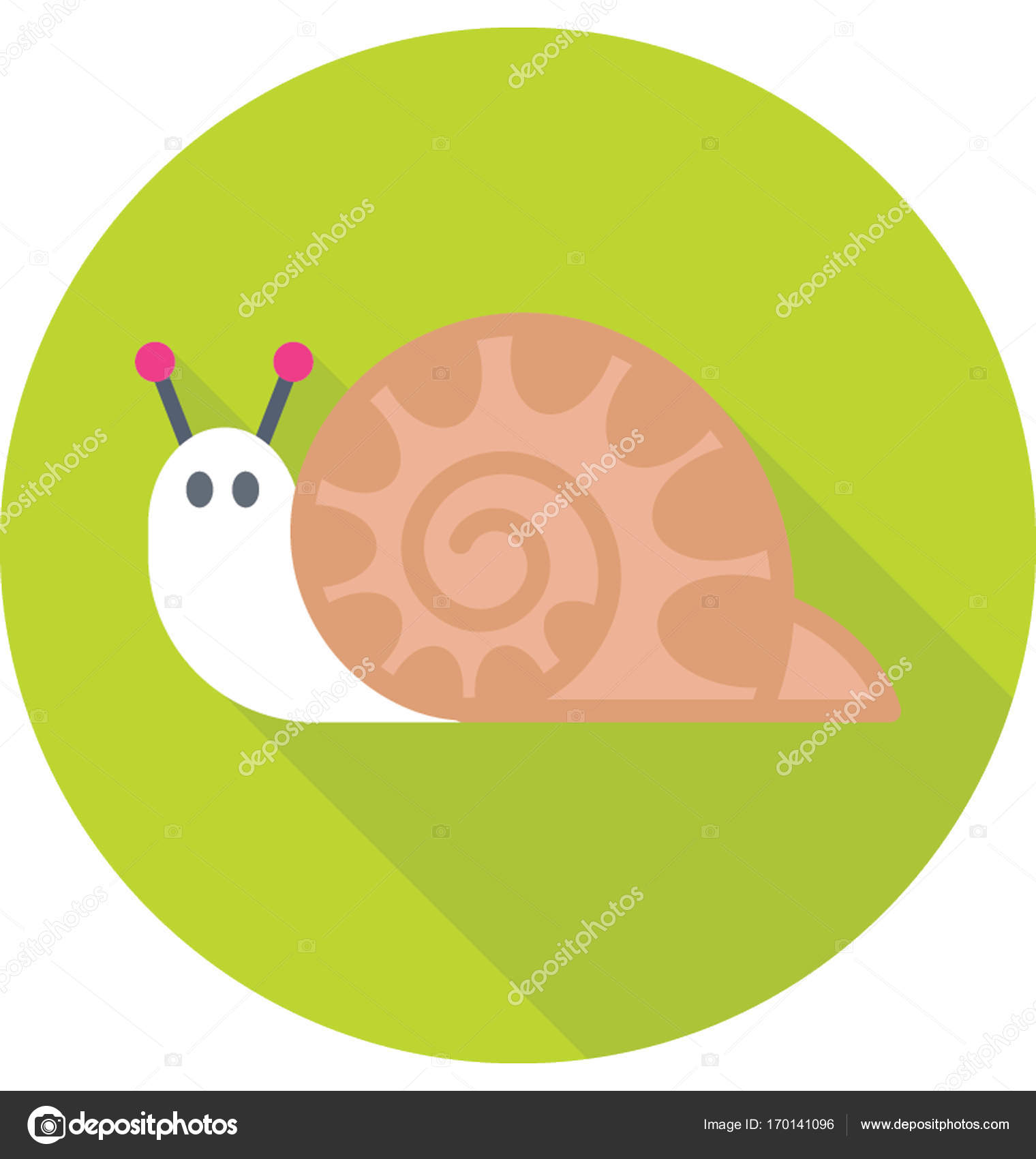 Snail Vector Icon Stock Vector by ©creativestall 170141096
