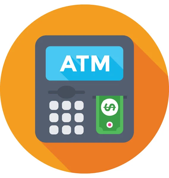 ATM Machine Vector Icon Stock Vector by ©creativestall 172726902