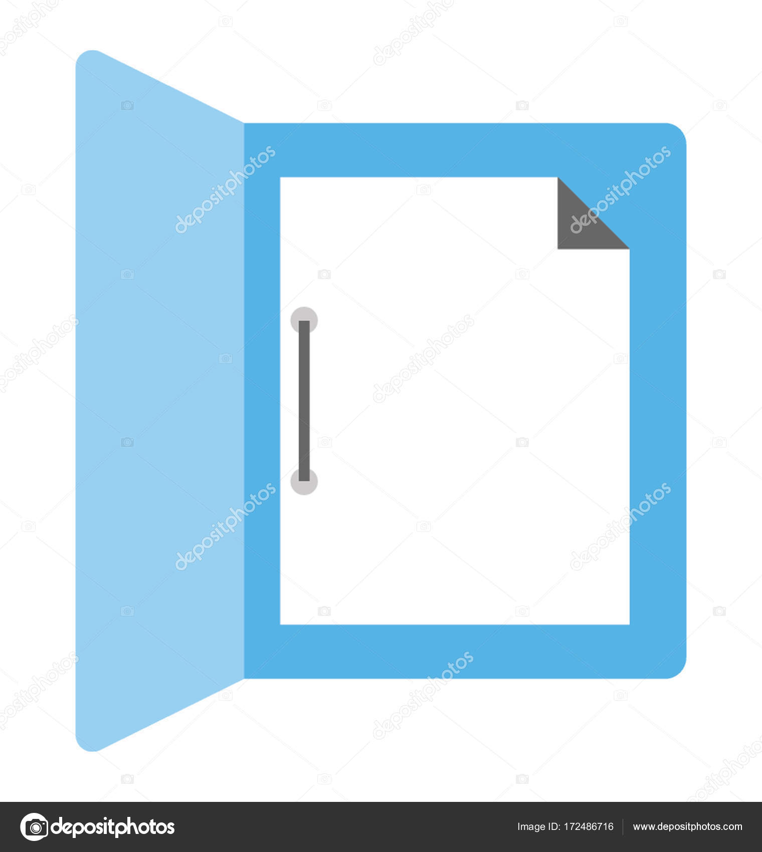 Open File Icon Blue