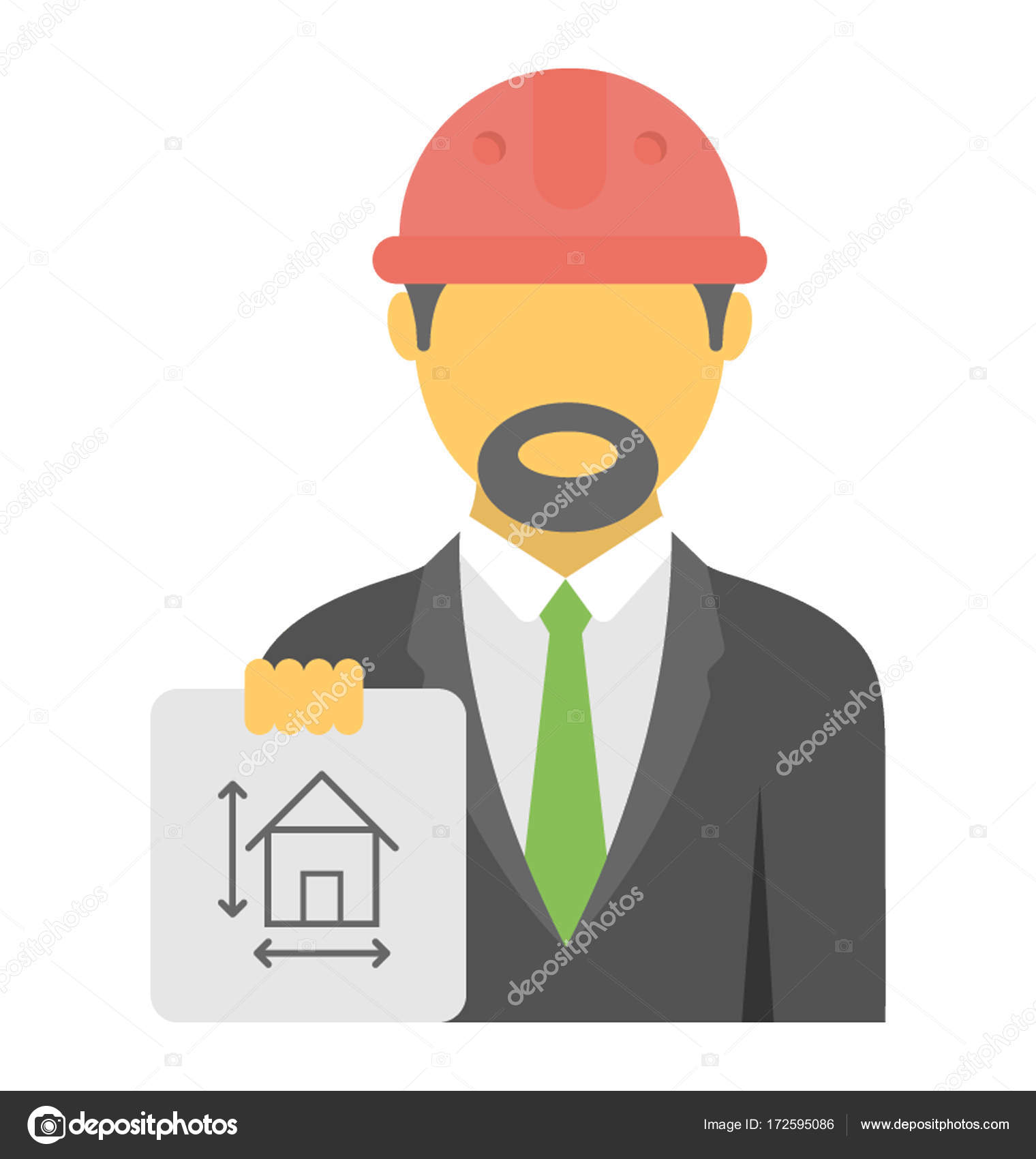 Architect Vector Icon — Stock Vector © creativestall #172595086