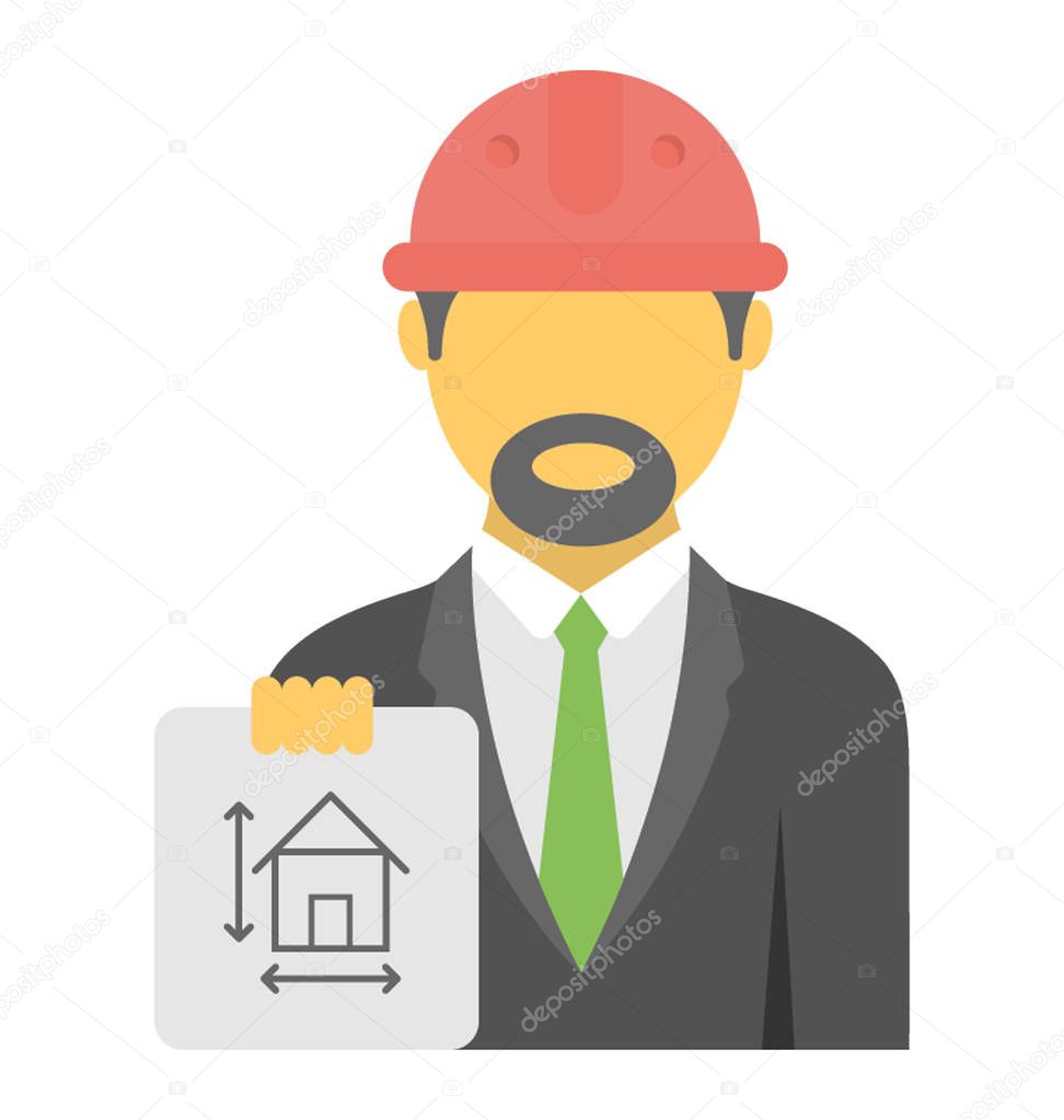 Architect Vector Icon — Stock Vector © creativestall #172595086 Architect Vector Icon — Stock Vector © creativestall #172595086