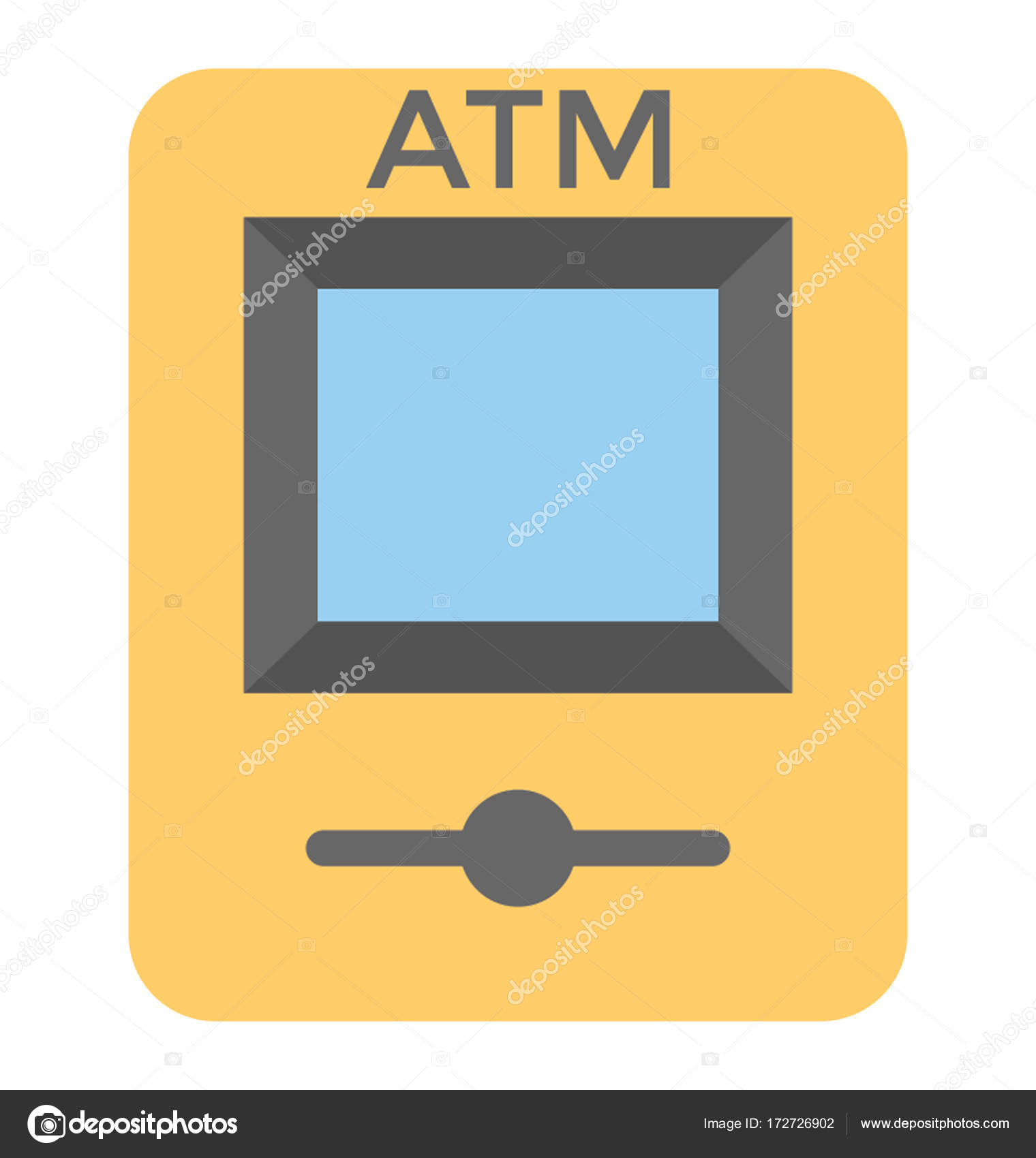 ATM Machine Vector Icon Stock Vector by ©creativestall 172726902