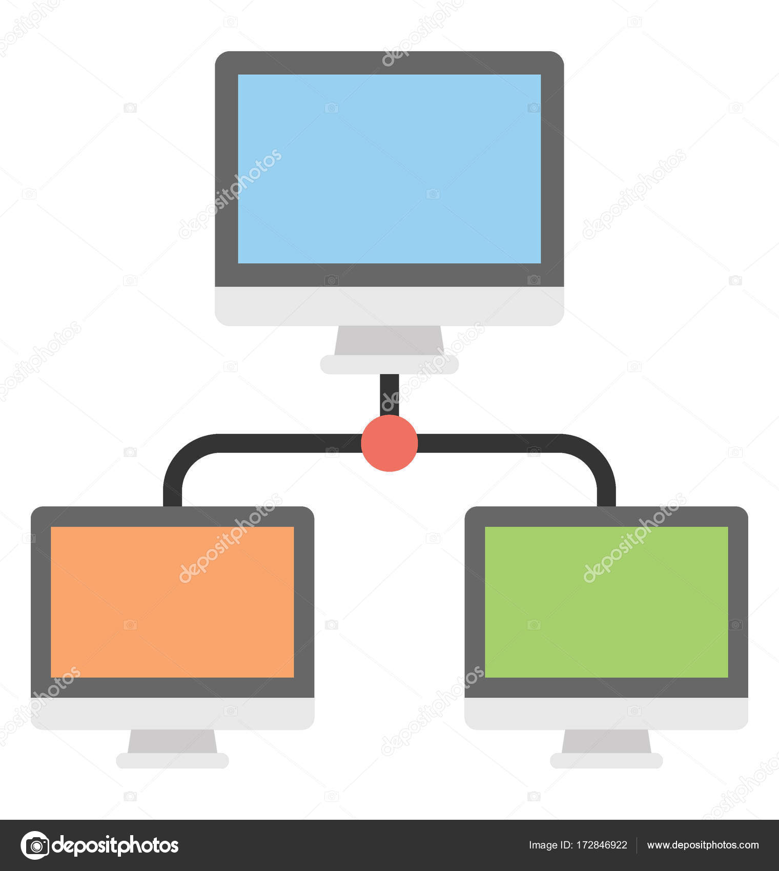 Client Server Vector Icon Stock Vector Image by ©creativestall #172846922