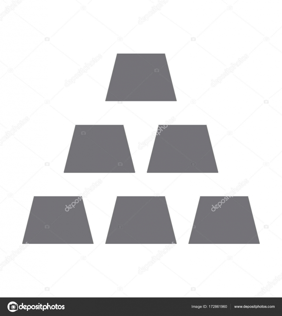 Gold Ingot Vector Icon Stock Vector Image by ©creativestall #172861960