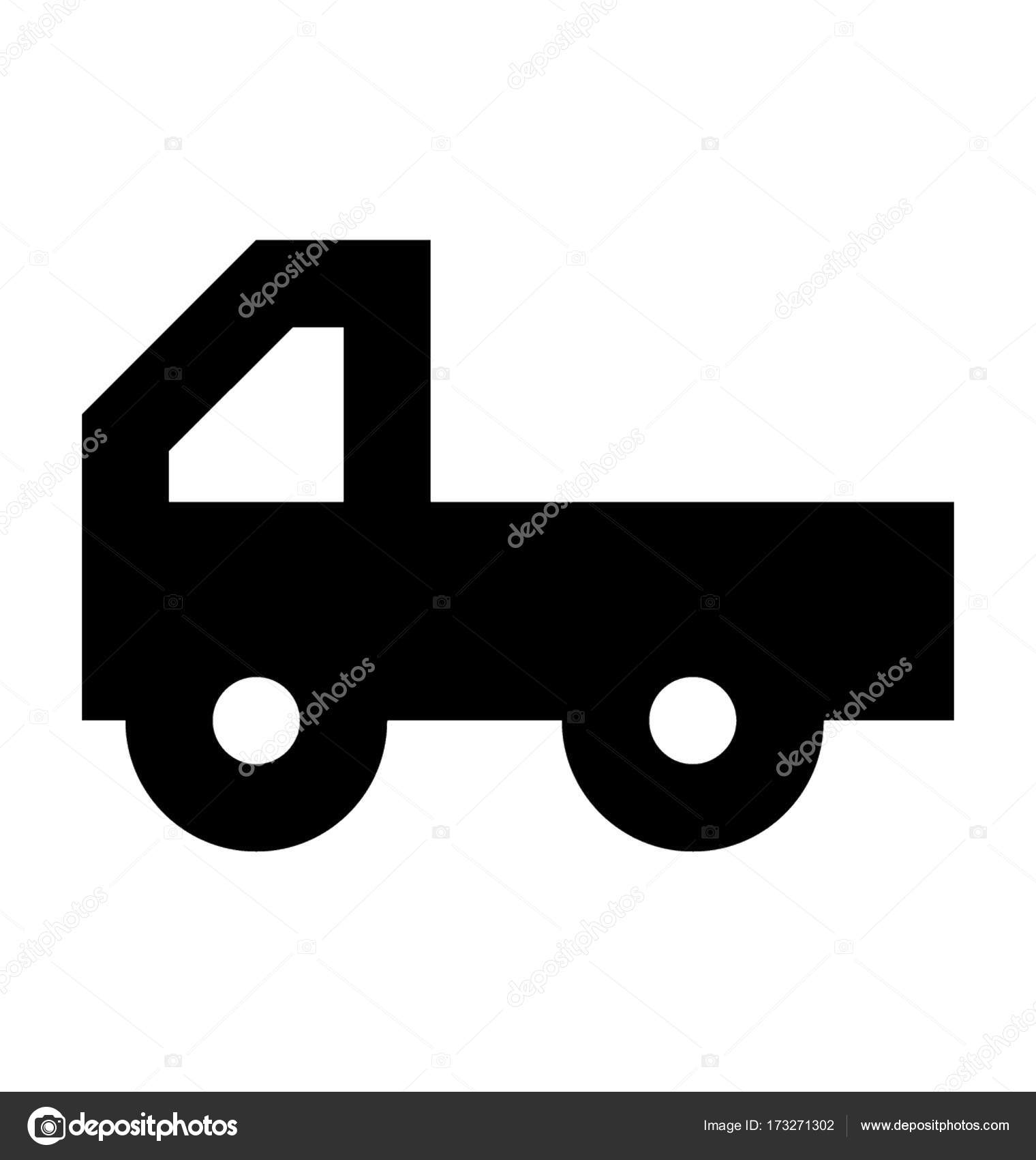 Pickup Van Vector Icon Stock Vector by ©creativestall 173271302