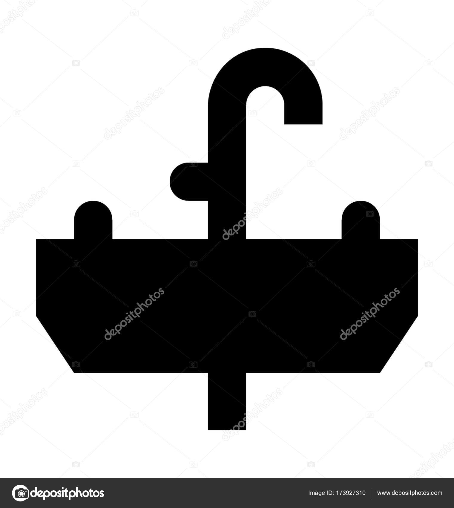 Wash Basin Vector Icon Stock Vector by ©creativestall 173927310