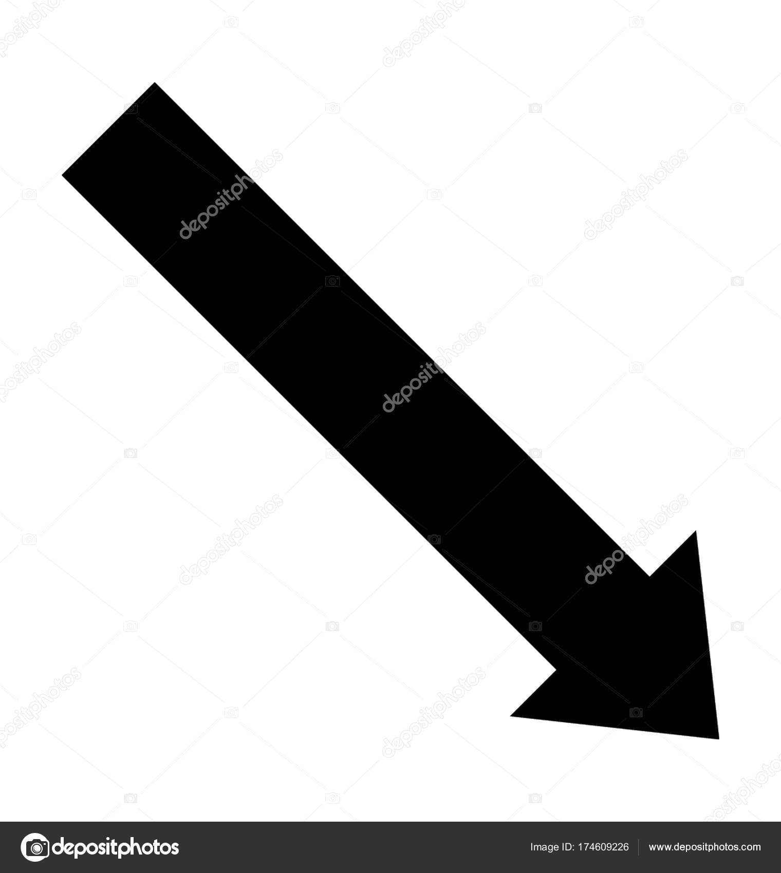 Diagonal Arrow Vector Icon Stock Vector Image by ©creativestall #174609226