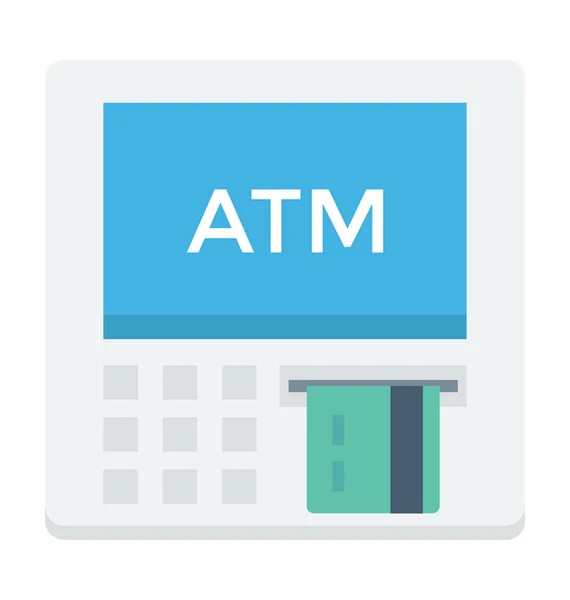 ATM Machine Vector Icon Stock Vector by ©creativestall 172726902