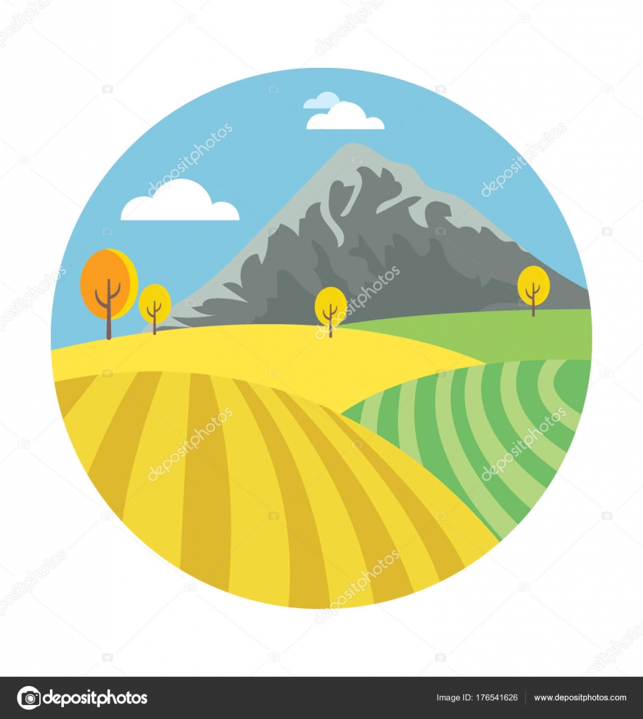 Valley Colored Vector Icon — Stock Vector © creativestall #176541626