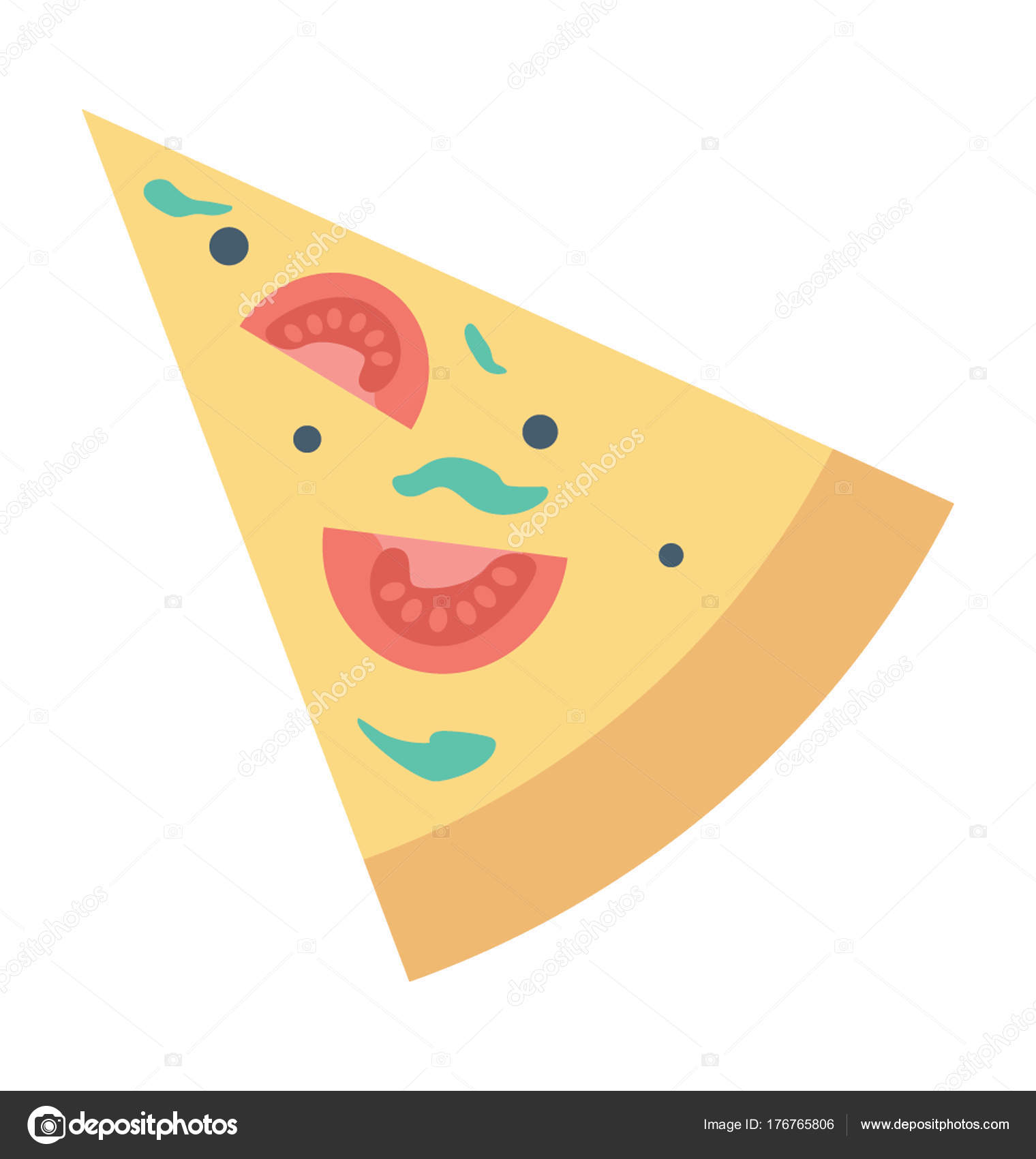 Pizza Slice Vector Icon Stock Vector by ©creativestall 176765806