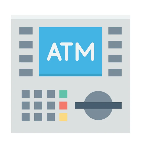 ATM Machine Vector Icon Stock Vector by ©creativestall 172726902