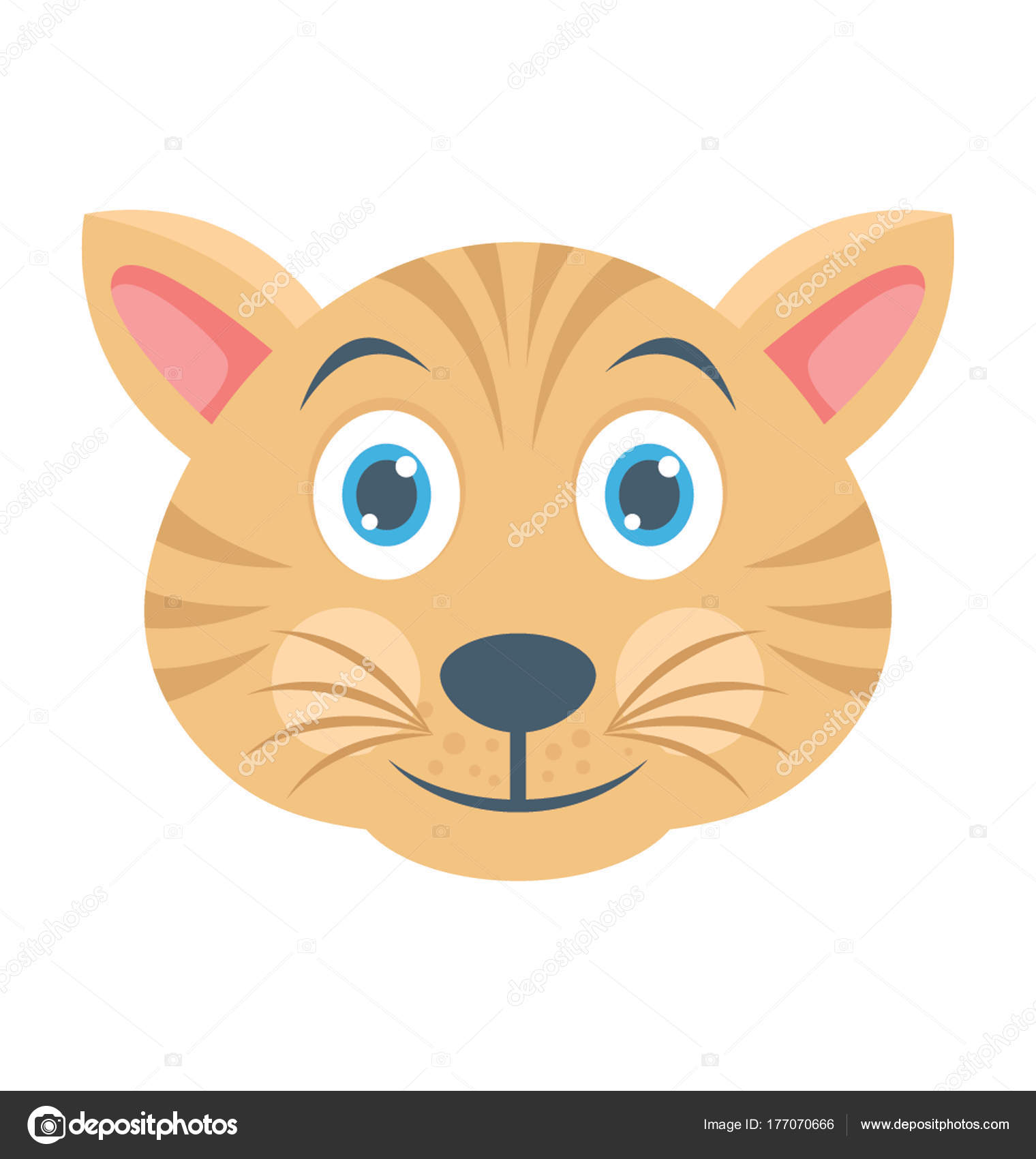 Cat Colored Vector Icon — Stock Vector © creativestall #177070666