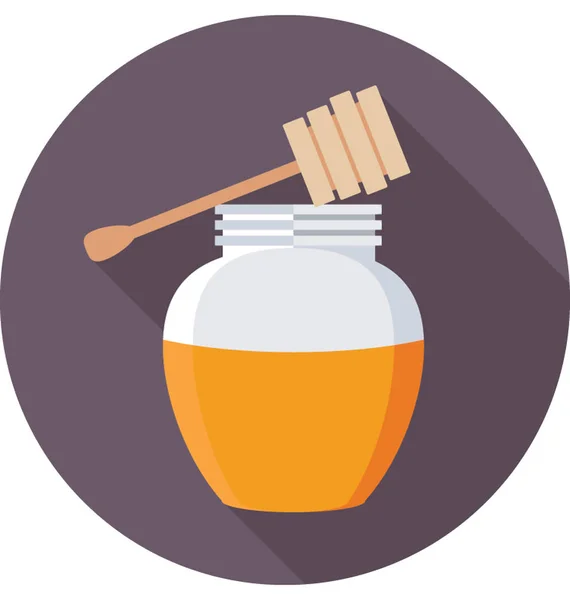 Honey Jar Vector Icon Stock Vector by ©creativestall 176760180