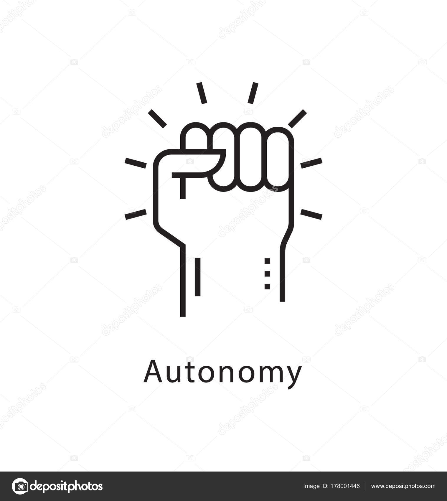 Image vectorielle Icône Ligne Vectorielle D'autonomie par ...