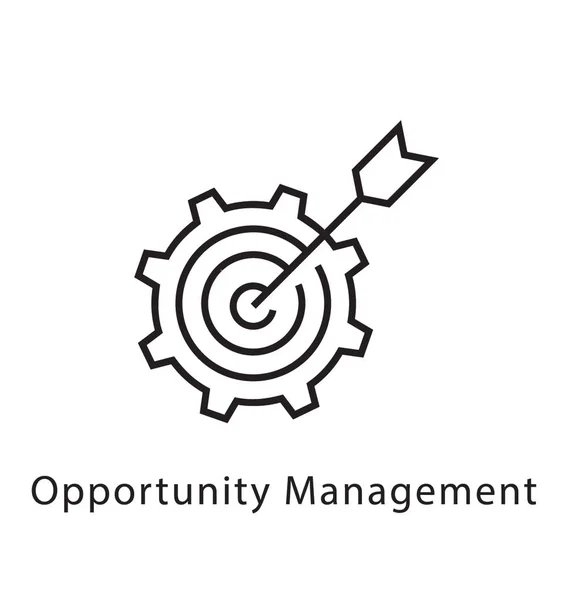 Strategic Management Vector Line Icon — Stock Vector © creativestall ...