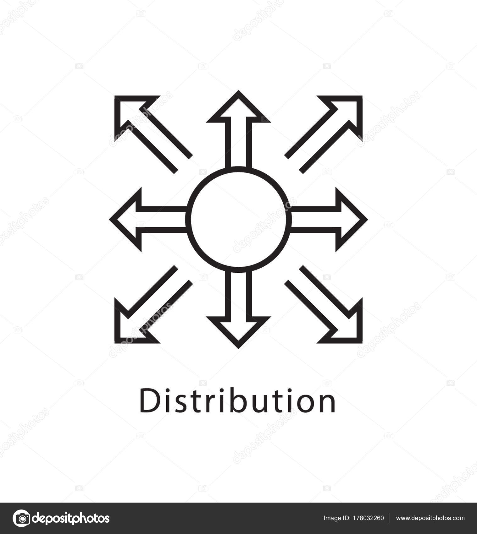 Distribution Icon Vector