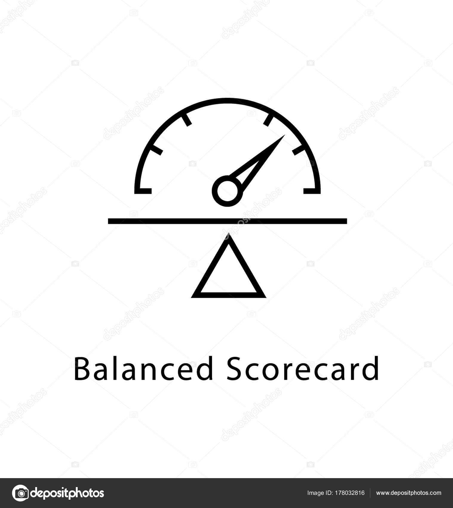 Balanced Scorecard Vector Line Icon Stock Vector by ©creativestall ...