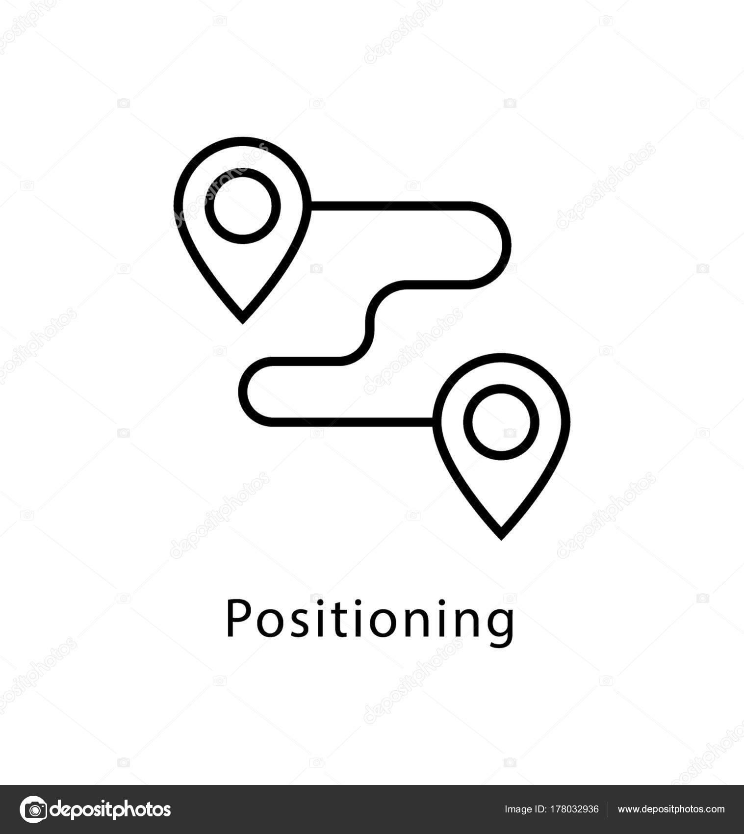 Positioning Vector Line Icon Stock Vector by ©creativestall 178032936