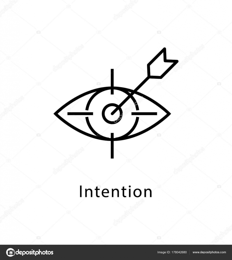 Intention Vector Line Icon Stock Vector Image by ©creativestall #178042680