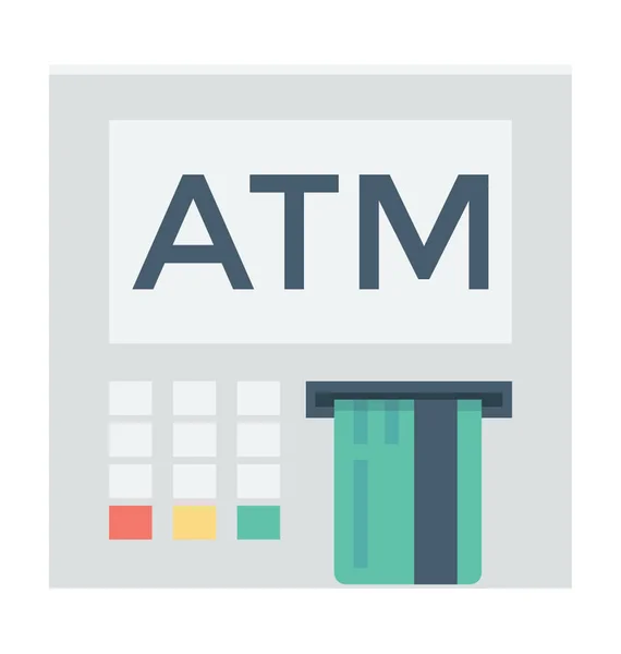 ATM Machine Vector Icon Stock Vector by ©creativestall 172726902