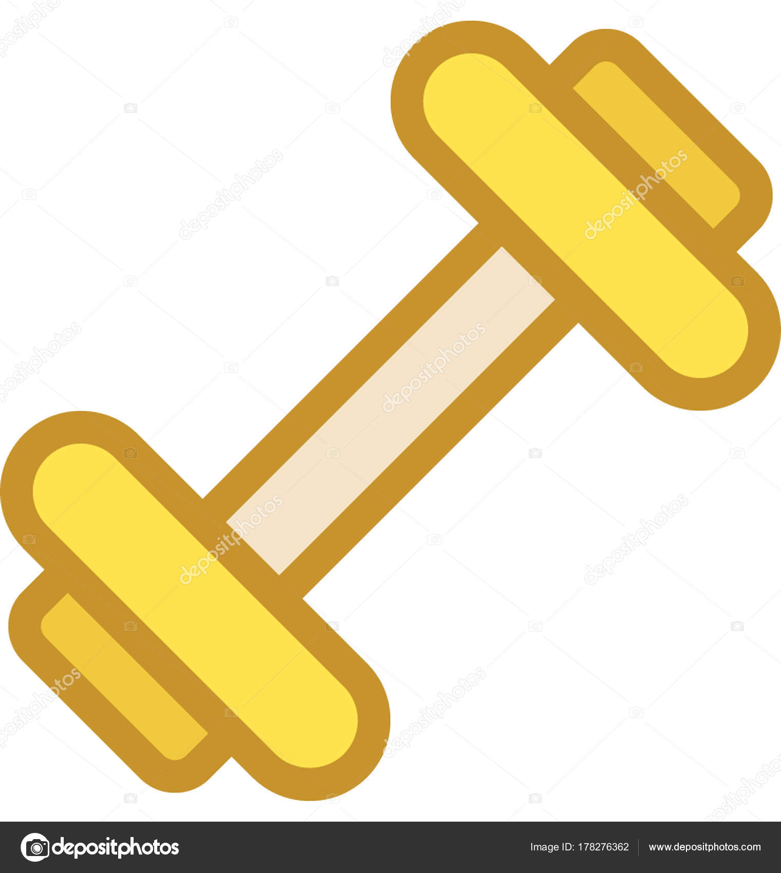 Dumb Bells Vector Icon Stock Vector by ©creativestall 178276362