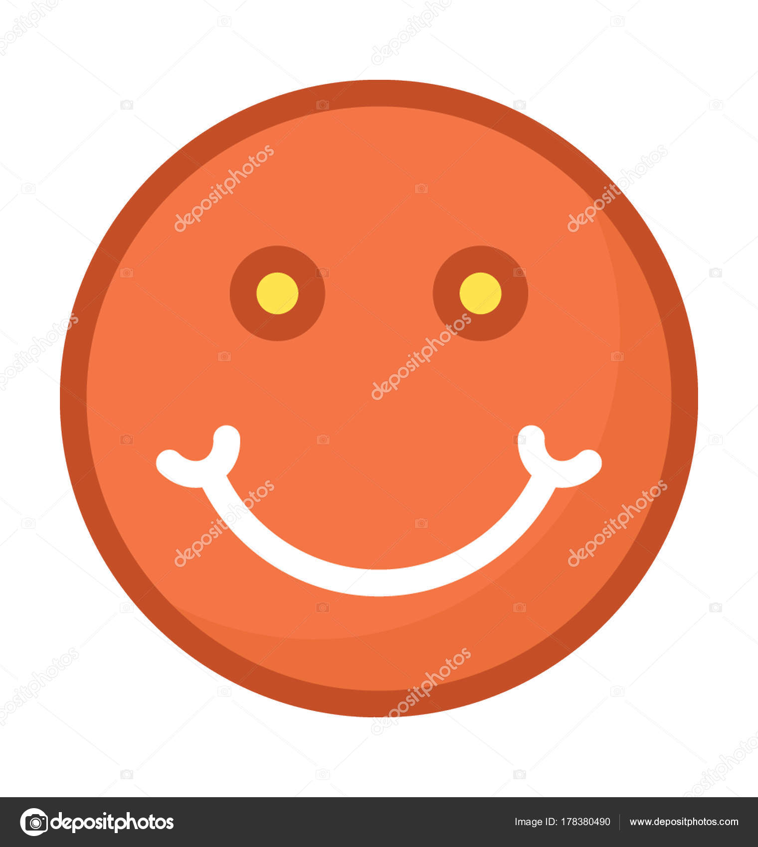 Smiley Flat Vector Icon Stock Illustration by ©creativestall #178380490