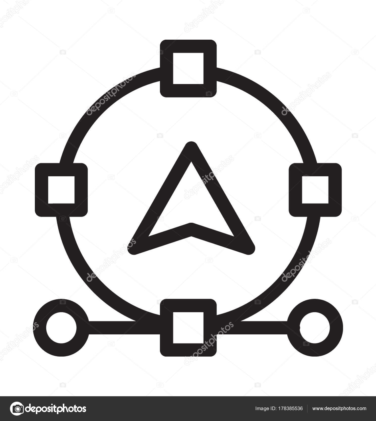 Bezier Tool Vector Icon Stock Vector Image by ©creativestall #178385536