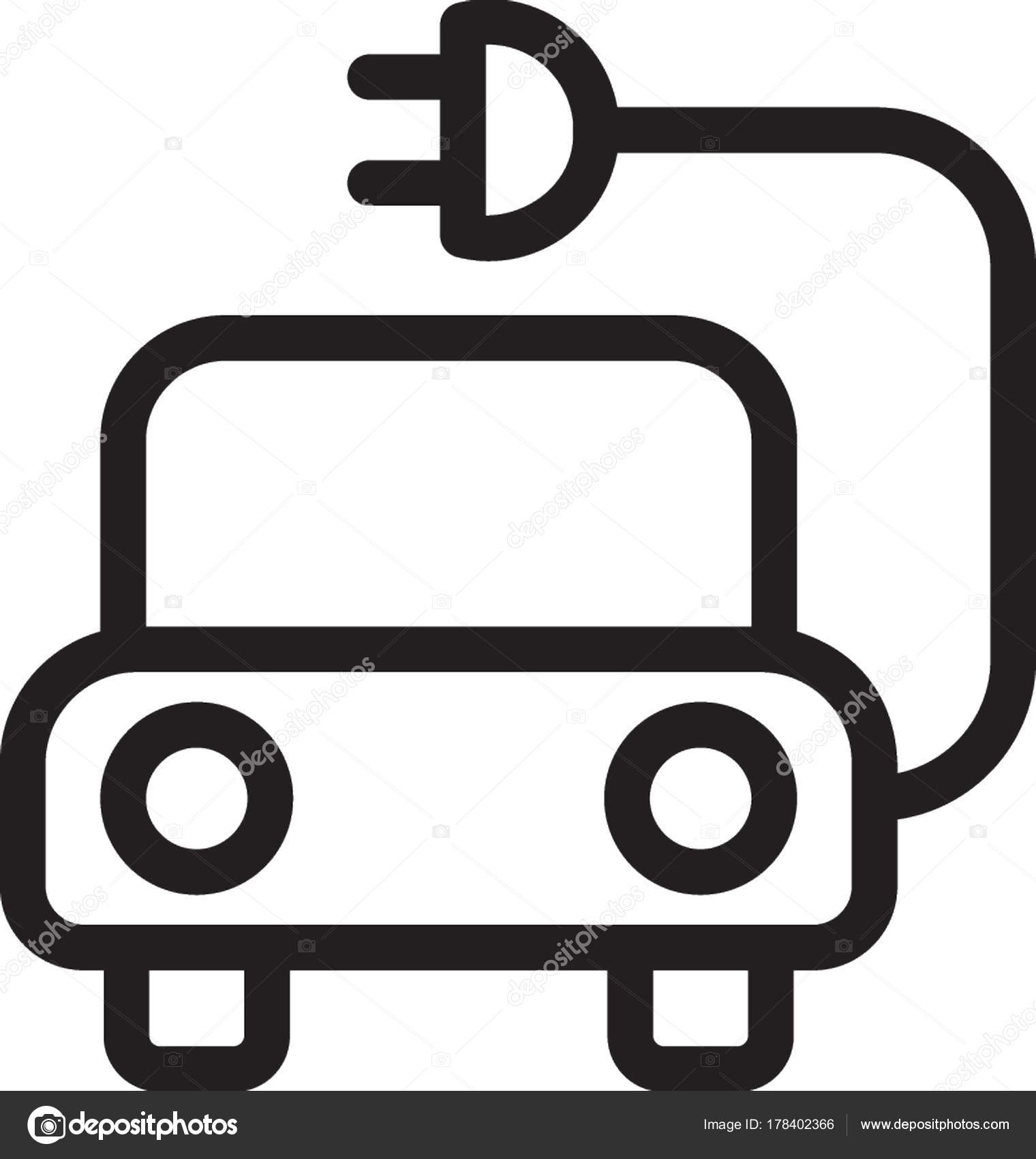 Hybrid Car Vector Icon Stock Vector Image by ©creativestall #178402366