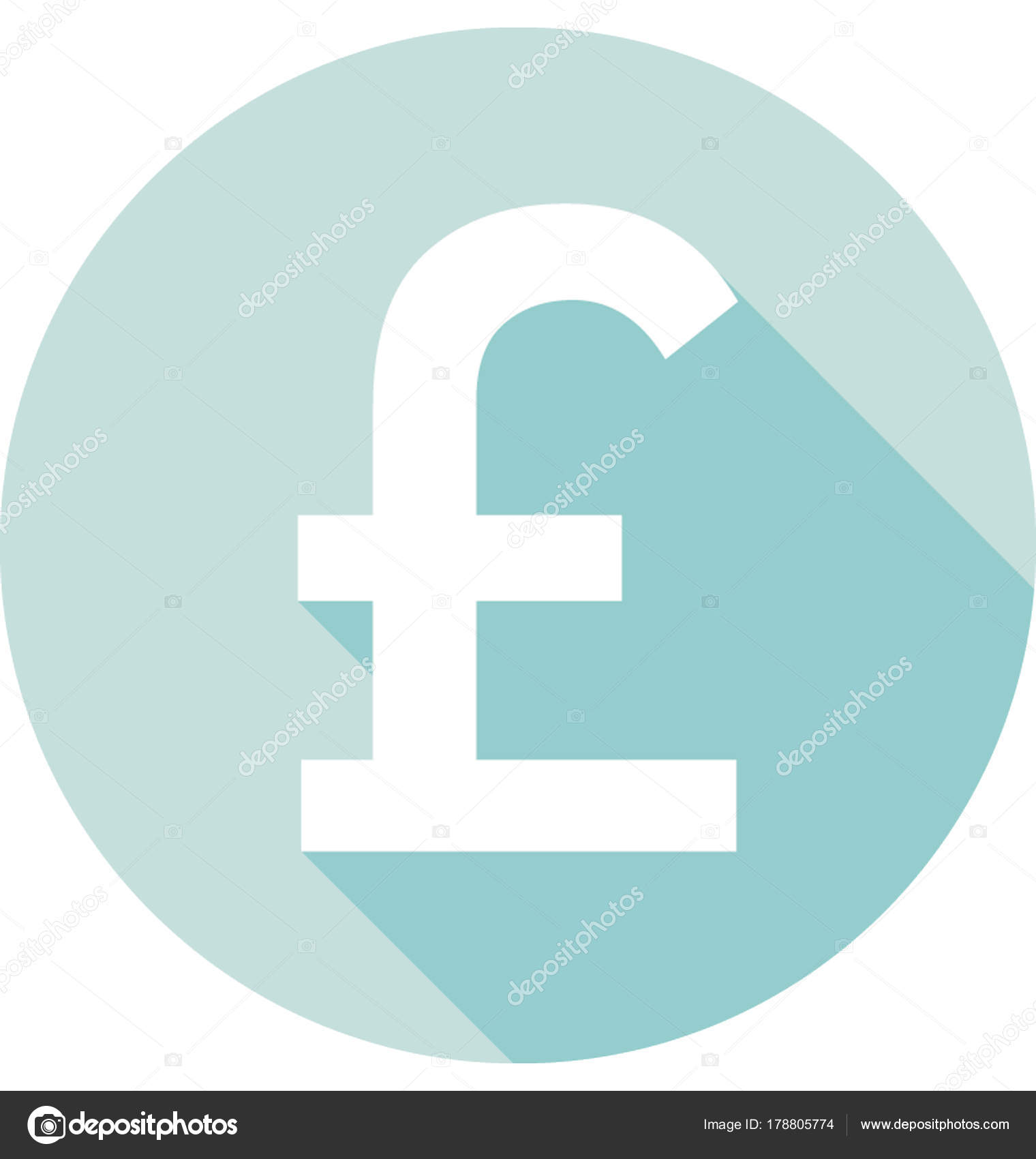 Pound Flat Vector Icon Stock Vector by ©creativestall 178805774