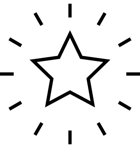 Star Line Vector Icon — Stock Vector © creativestall #180147296