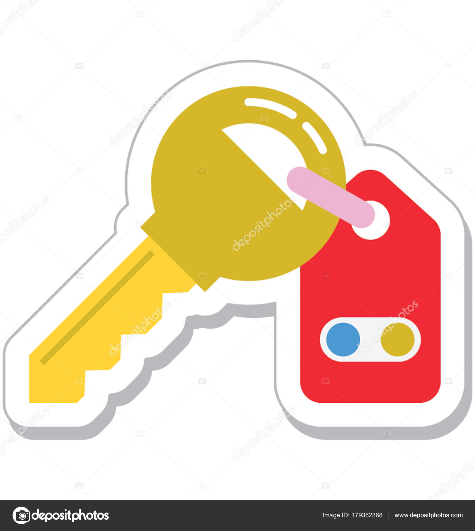 Key Flat Vector Icon Stock Vector by ©creativestall 179362368