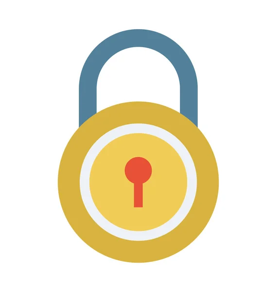 Lock Flat Vector Icon Stock Vector Image by ©creativestall #199646592