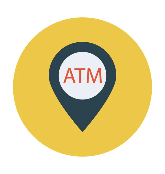 ATM Machine Vector Icon Stock Vector by ©creativestall 172726902