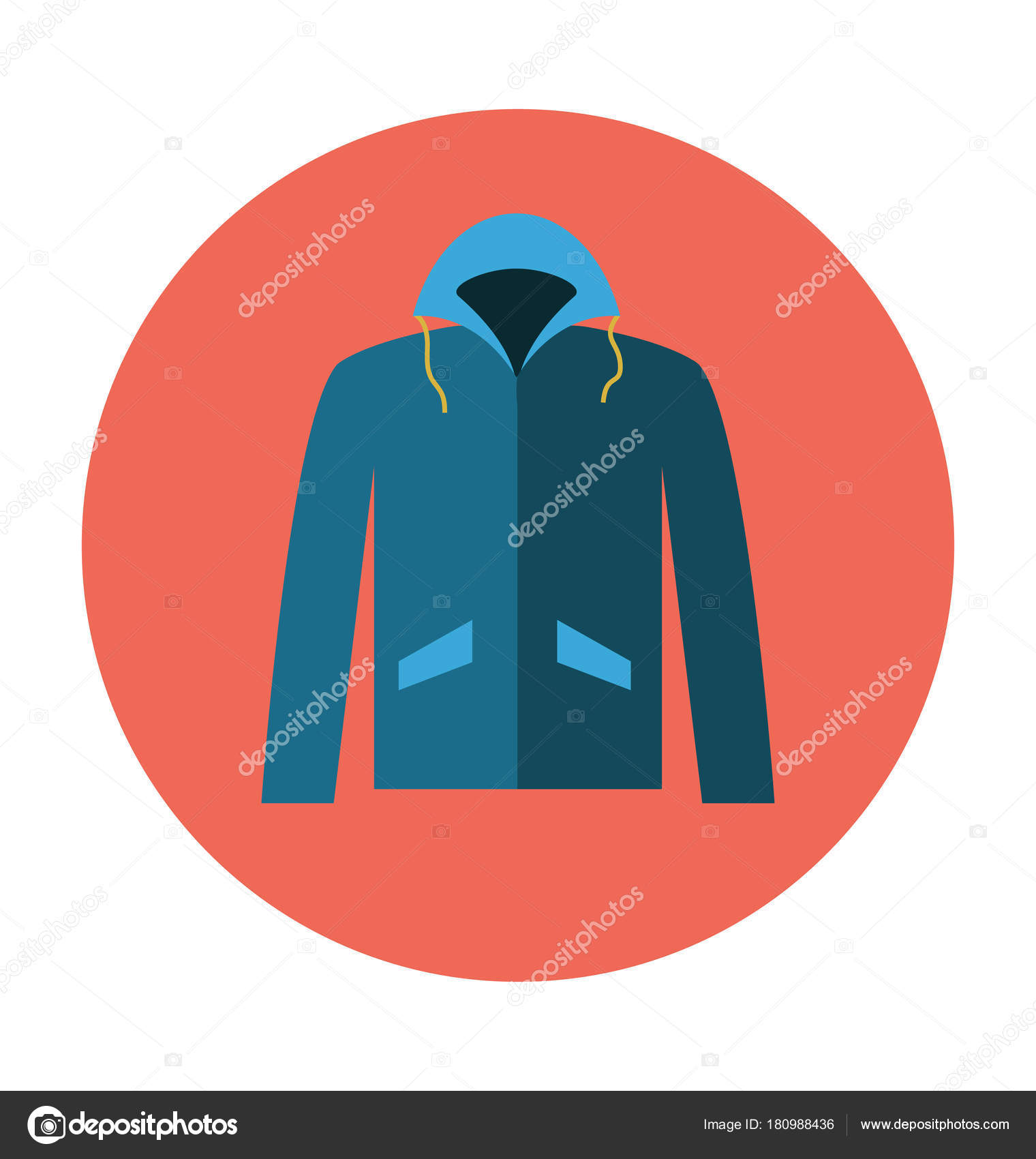 Hood Flat Vector Icon Stock Vector Image by ©creativestall #180988436