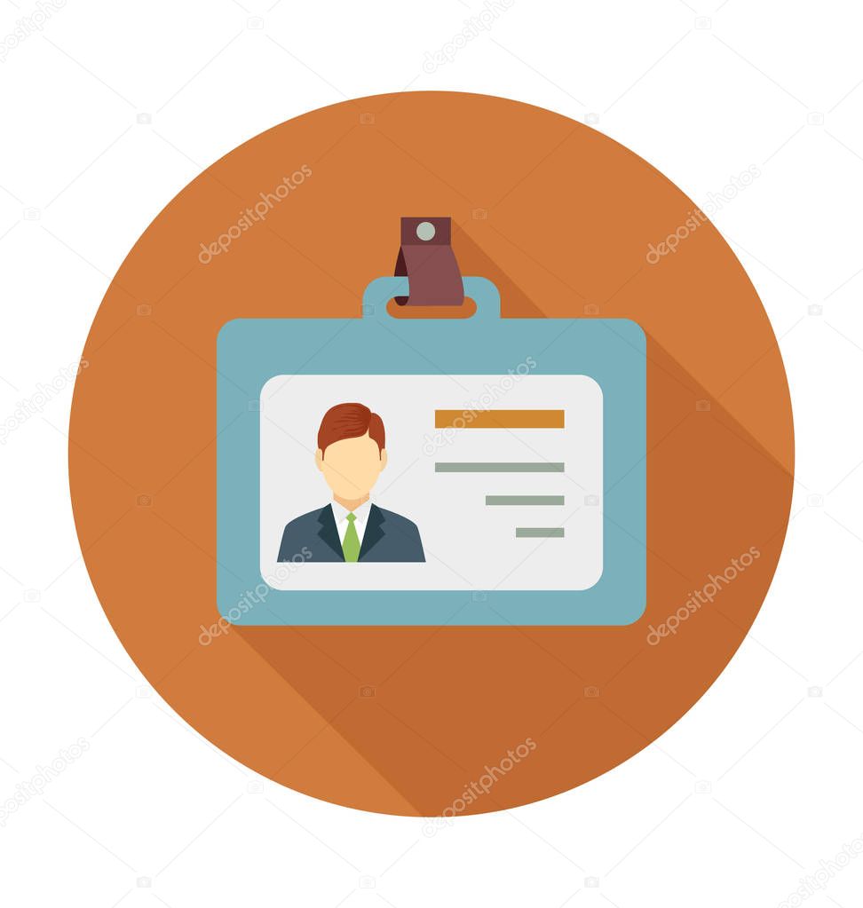 identificación de la tarjeta Vector plano Icono 2022